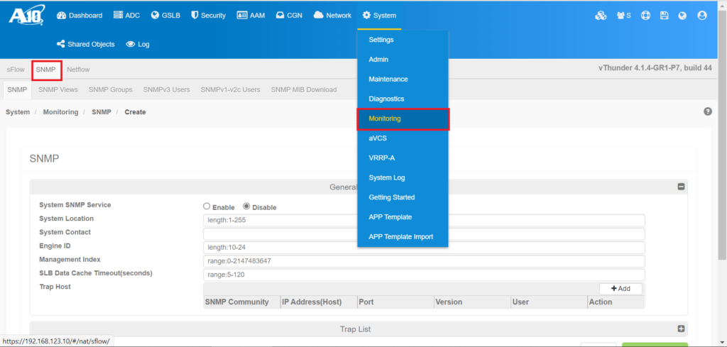 A10 ThunderをSNMPで監視するための設定方法 | セキュリティ専門企業発、ネットワーク・ログ監視の技術情報 - KnowledgeStare（ナレッジステア）